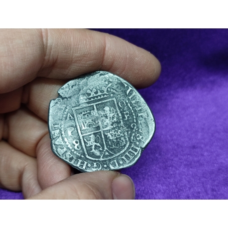 Moneda 8 reales 1652 Potosí - El Artesano del Rey